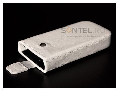 Чехол Laro Studio Vertical для Nokia 5800/5230 LR0202-14-Б-Г, Белая наппа
