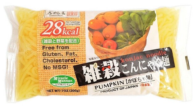 Лапша Ширатаки с тыквой 200 г, Япония