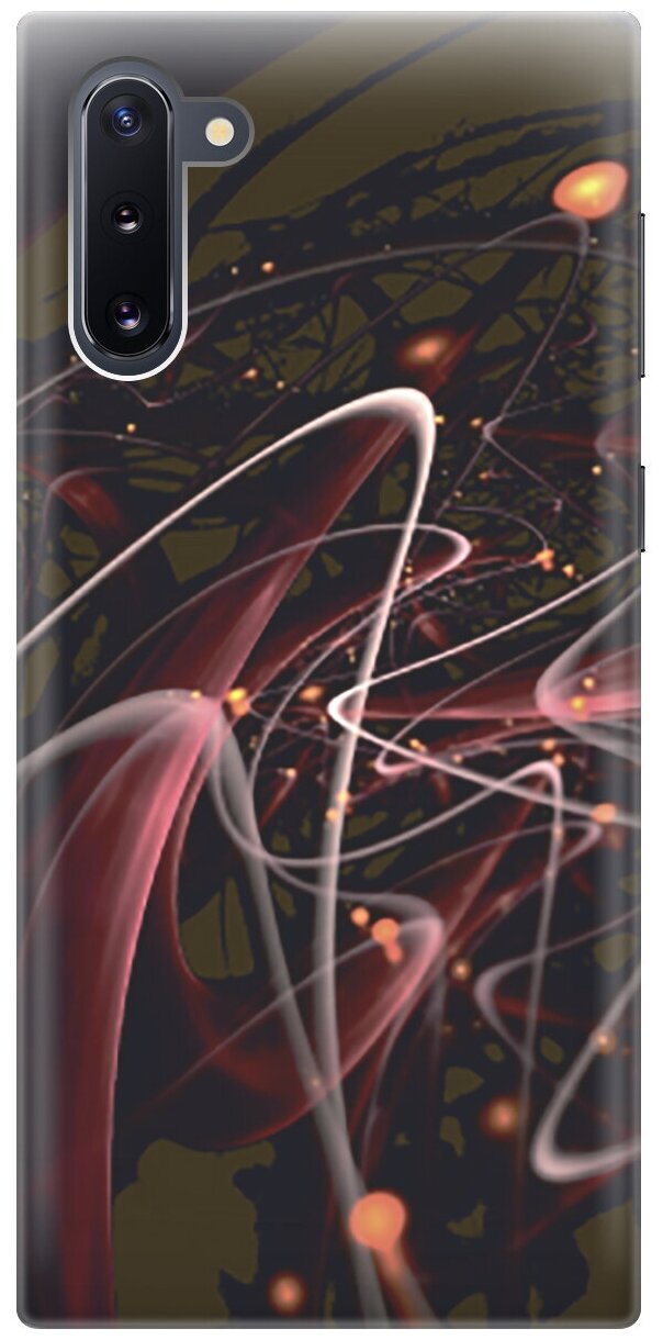 Силиконовый чехол Розовые линии на Samsung Galaxy Note 10 / Самсунг Ноут 10