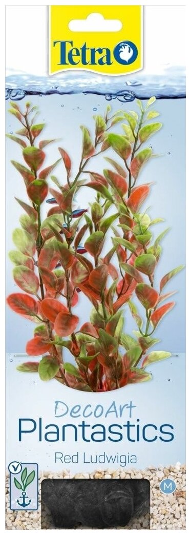Пластиковое растение Tetra DecoArt Plant M Red Ludwigia 23см