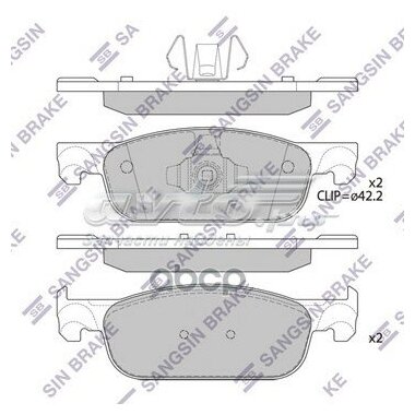 Колодки тормозные LADA X-RAY передние