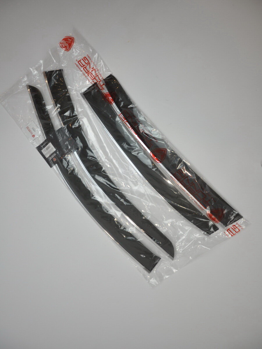 Дефлекторы окон для Гранта 2011 сед. х/б хром. Молдинг "CT"