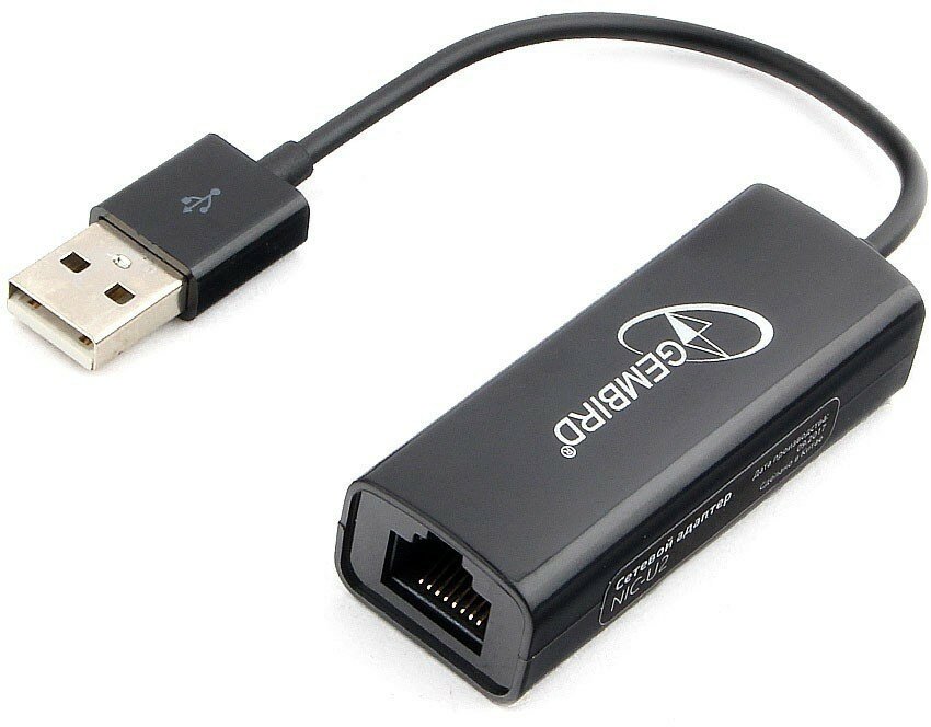 Gembird Сетевой адаптер Ethernet 100Мбит/сек. Gembird NIC-U2 (USB2.0) (ret)