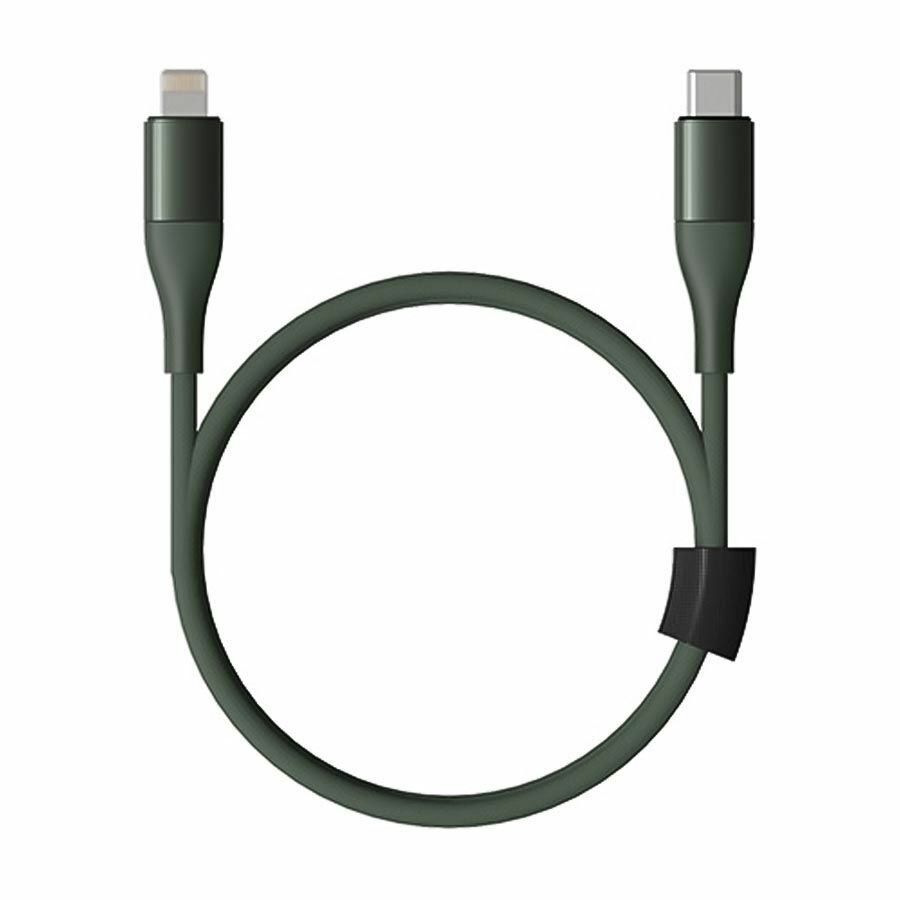 Кабель Type-C/Lightning SOLOVE 100 см 20W PD 3А DW5 Green RUS