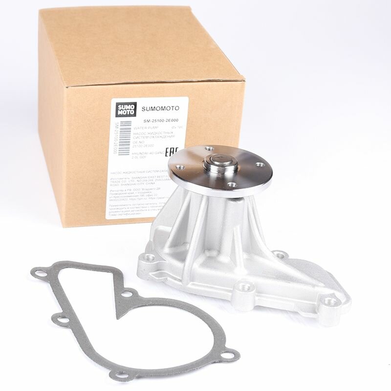 Водяной насос ( помпа ) Sumomoto SM-25100-2E000 HYUNDAI i40 G4NC 2.0L GDI OEM 25100-2E000