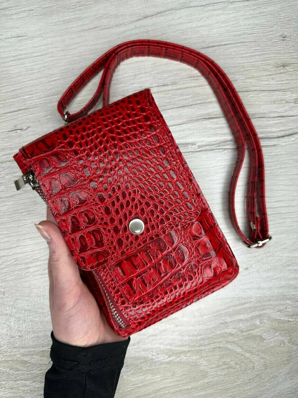 Сумка кросс-боди Loran Rouge Кожаная Сумка кросс-боди для телефона