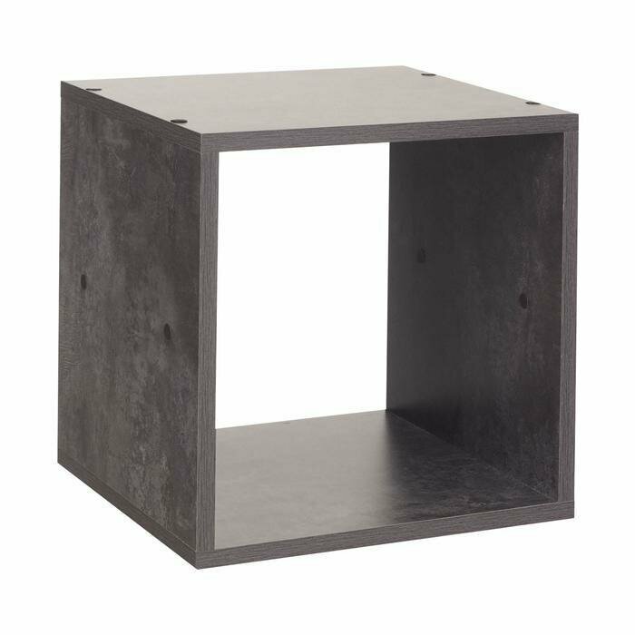 Стеллаж 1 DICE CUBE 1 секция, 360х360х320, Цемент