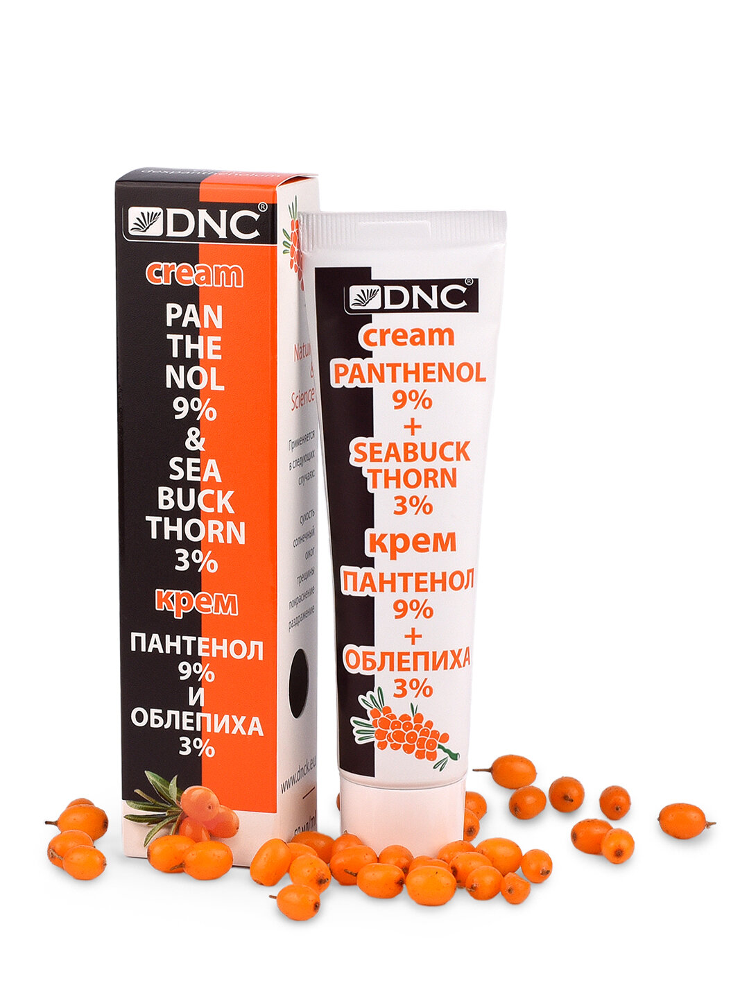 DNC Крем Пантенол 9 % и Облепиха 50 мл. Успокаивающий и увлажняющий крем