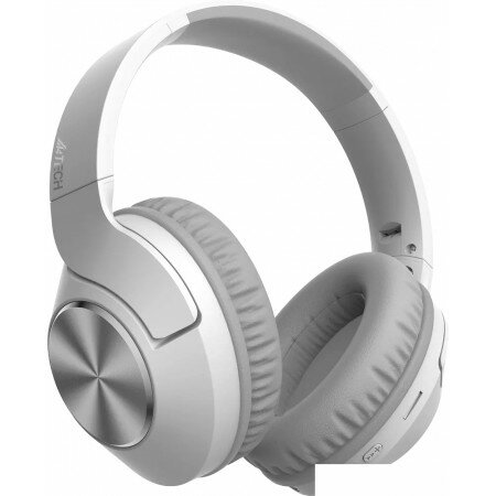 Наушники A4Tech BH300 (белый), беспроводные, Bluetooth 5.3, 20-20000 Гц, быстрая зарядка, время работы 35 ч