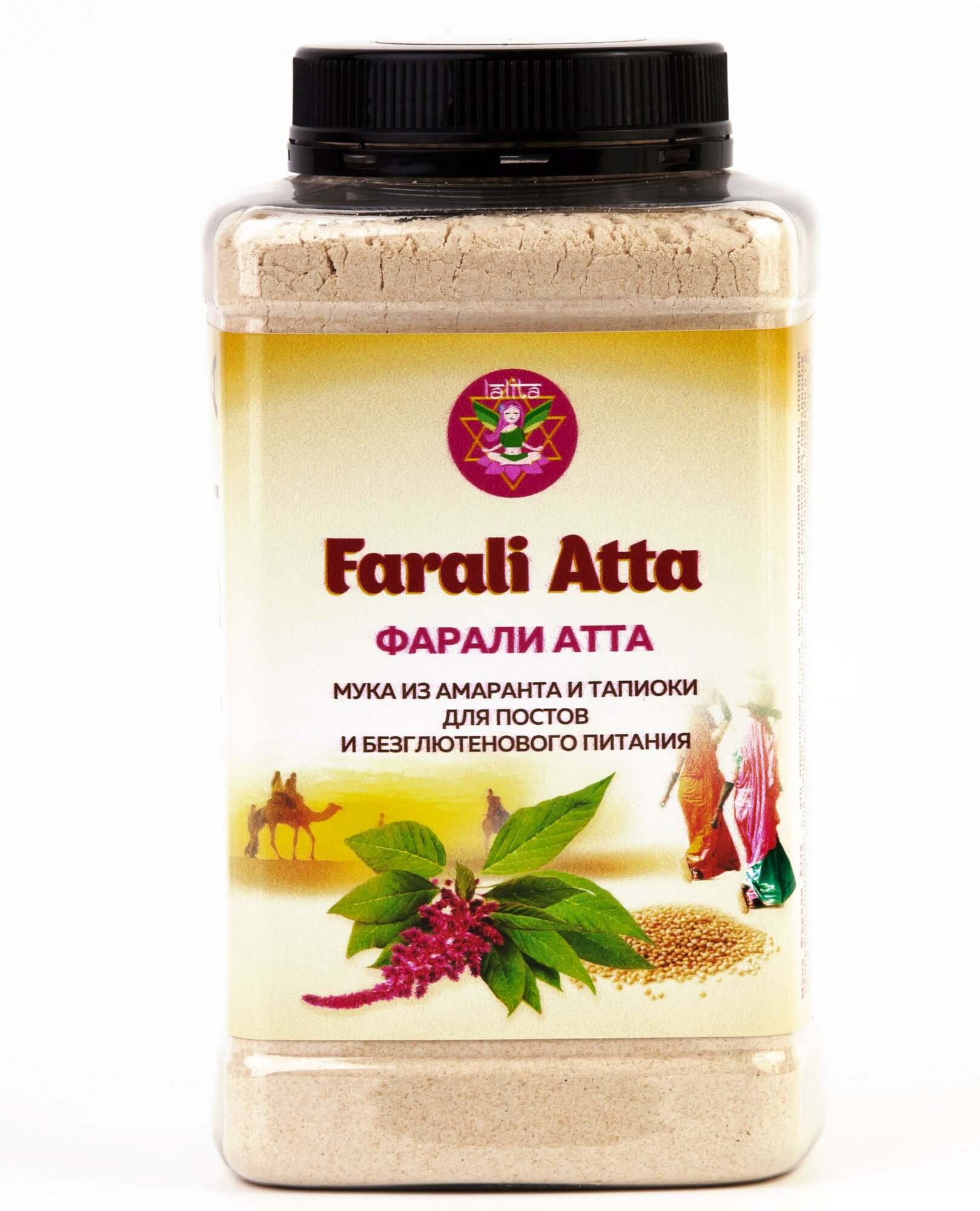 Фарали атта (мука из амаранта и тапиоки), 650 г / пласт. банка / LALITA®