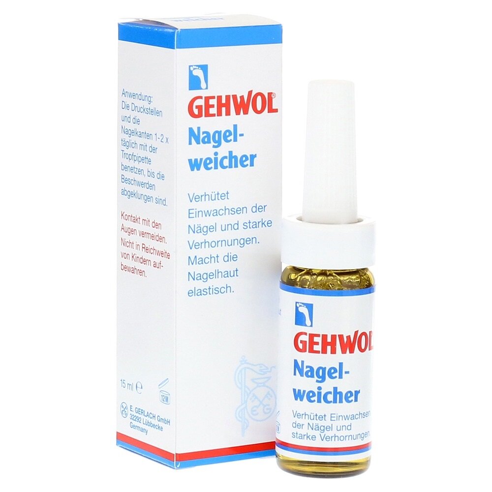 Жидкость Gehwol "Nail Softener", для ногтей, для увлажнения и противогрибкового действия, 15мл