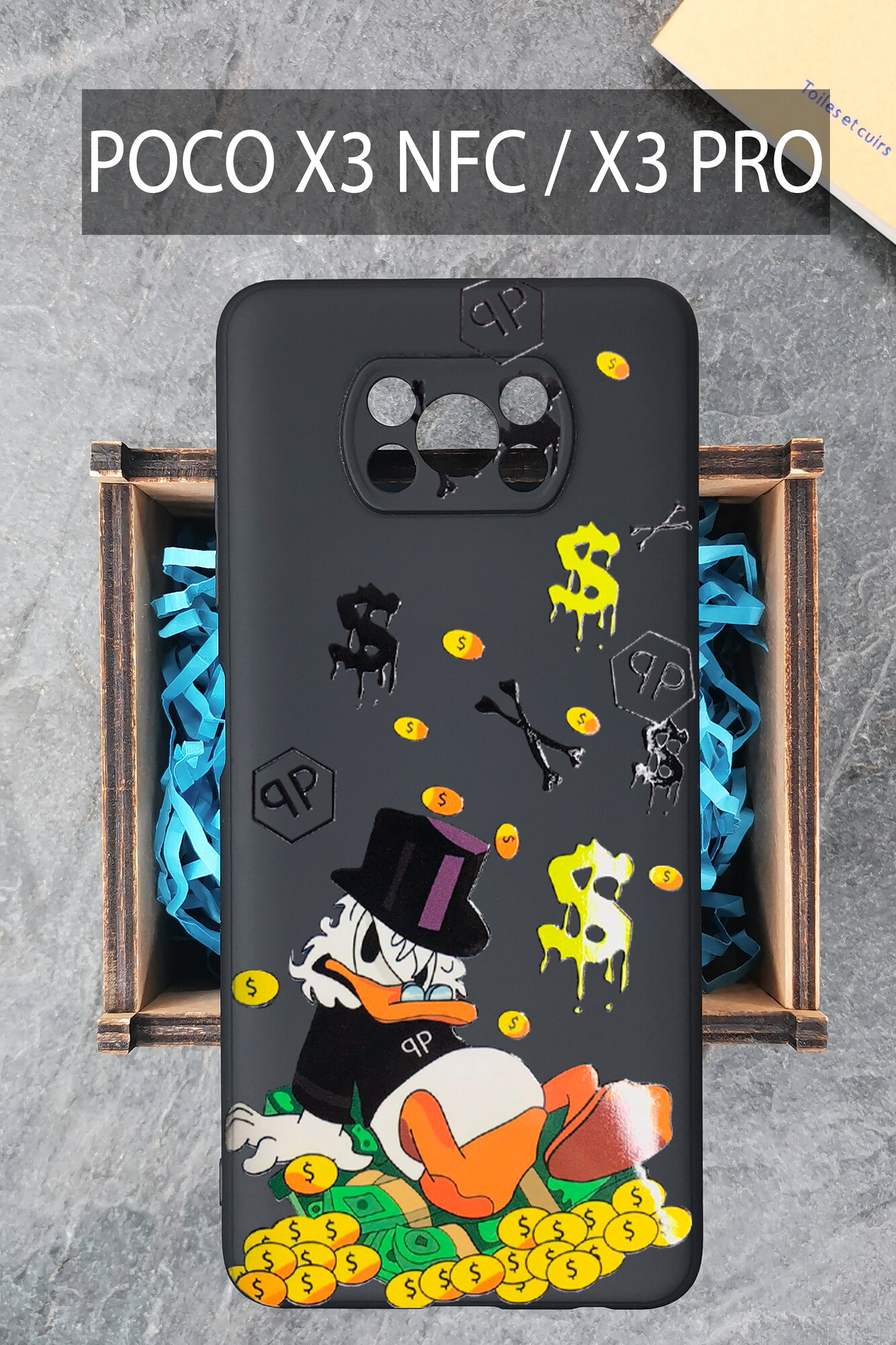 Силиконовый чехол на Poco X3 NFC / Poco X3 Pro с принтом Макдак в деньгах Поко Х3 / Поко Х3 Про