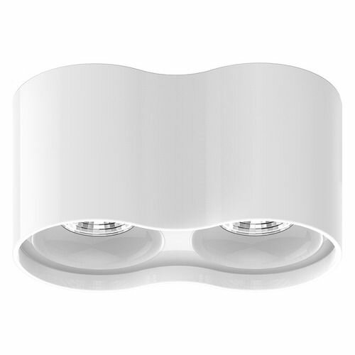 Светильник GAUSS Overhead HD032, 2 х 12 Вт, 3000К (белый теплый), белый