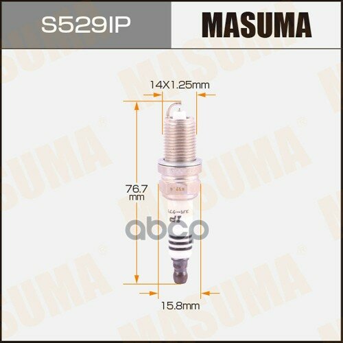 Свеча зажигания IRIDIUM+PLATINUM IRIDIUM+PLATINUM (IFR6T11) MASUMA S529IP Masuma арт. S529IP