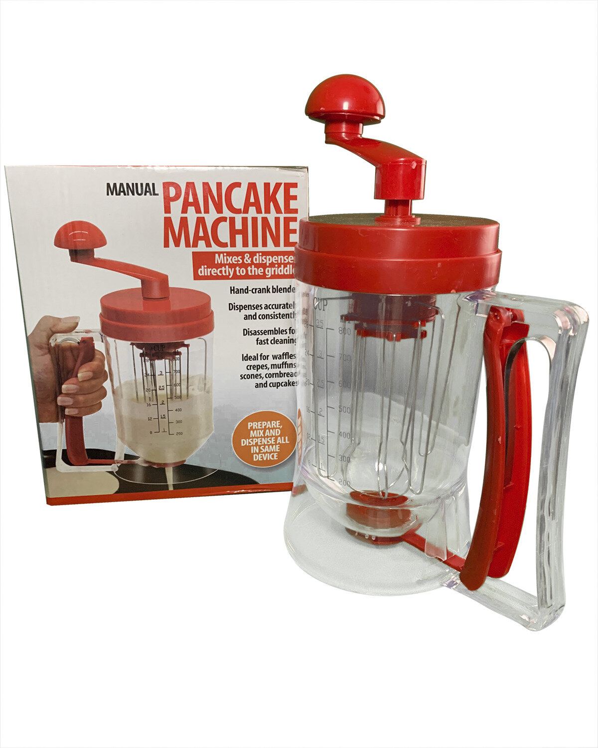 Блендер для блинов, ручной блендер для приготовления вафлей, блинов, кексов, булочек, кукурузного хл