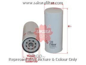 Фильтр масляный sakura c7911