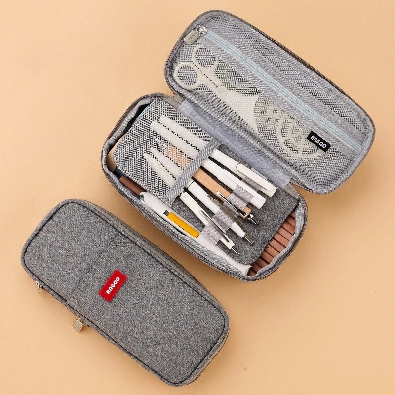 VALIOSOPA Цветной карманный пенал из холста Серый, Light Gray