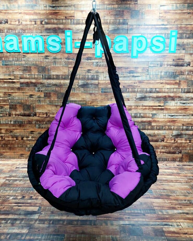 Качели садовые Mamsi-Papsi "Груша", подвесные, с матрасом, металл, 120 см