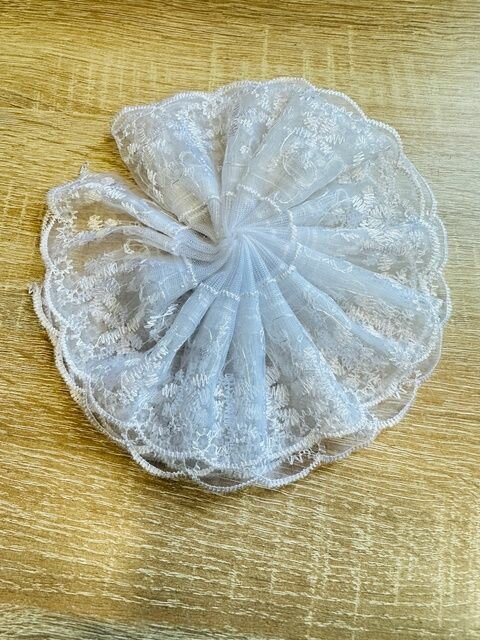 Банты для волос Белые Снежинки школьные d17см, комплект из 2 шт