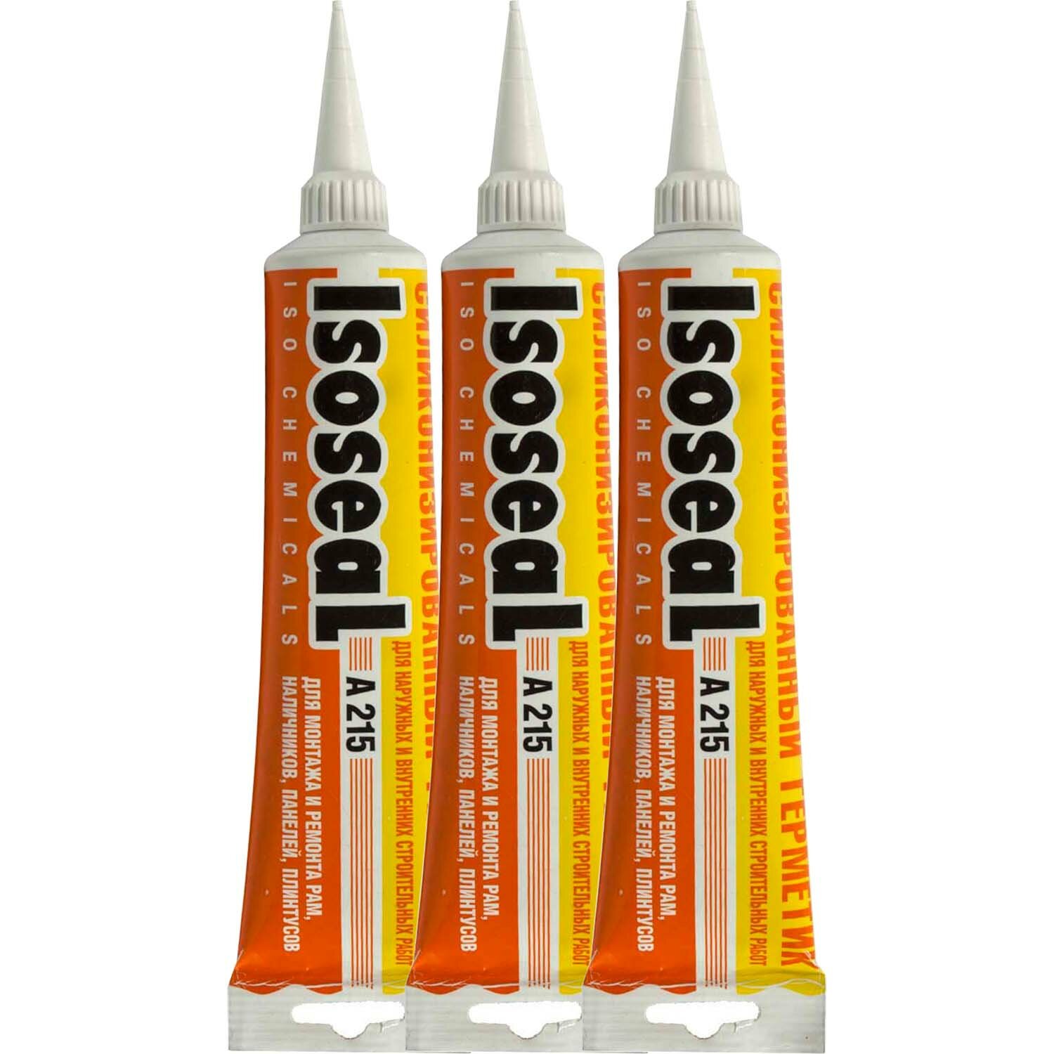 Герметик акриловый силиконизированный для дерева и паркета ISOSEAL A215, дуб, 115 мл