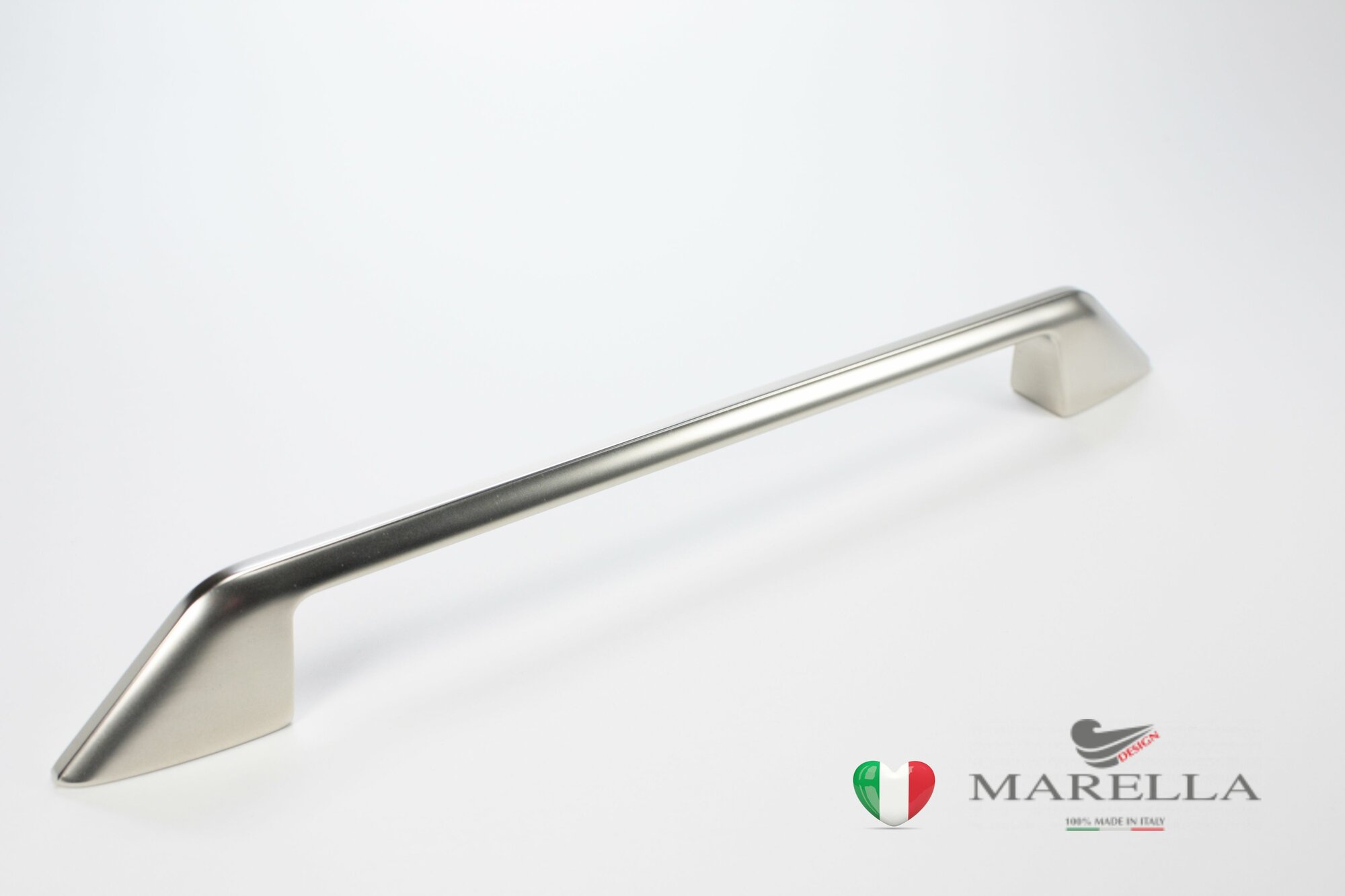 Ручка мебельная скоба Quadra от ROBERTO MARELLA Матовый никель комплект 5 шт