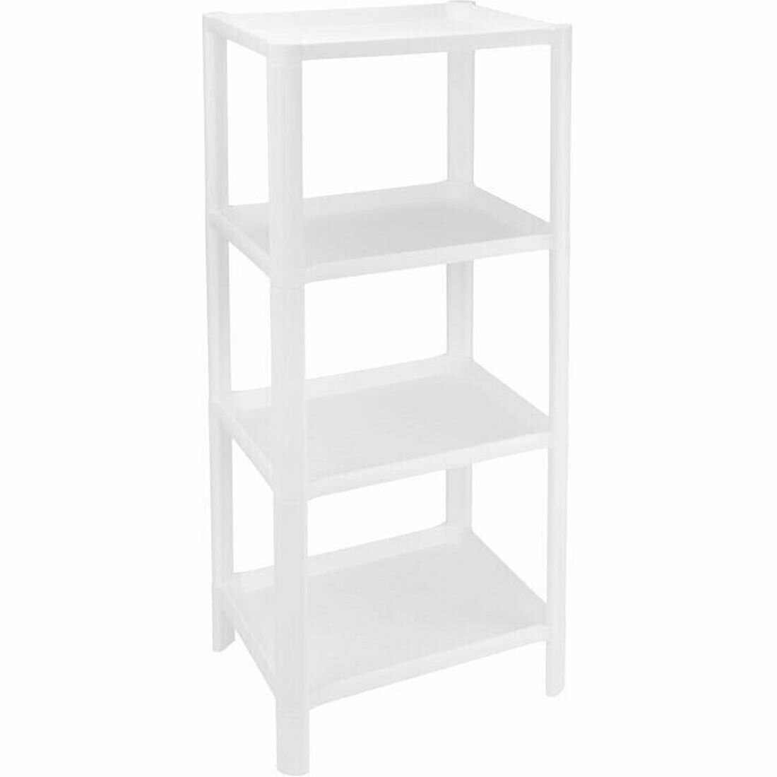 Полка прямоуг. малая 340*280*750см Белый 4 секции, пласт