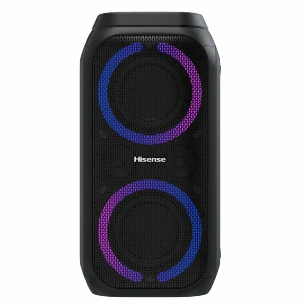 Аудиосистема Hisense Party Rocket 160 портативная колонка, 160 Вт, Bluetooth 5.0, сабвуфер, AUX, 5100 мАч, время работы до 12 ч
