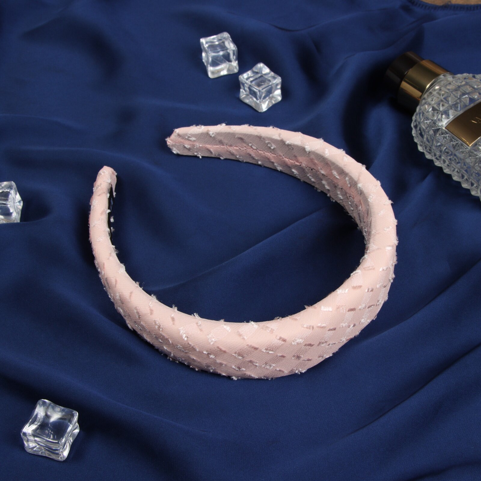 Ободок для волос "Жаннет" стиль, 3 см, розовый, 10692196