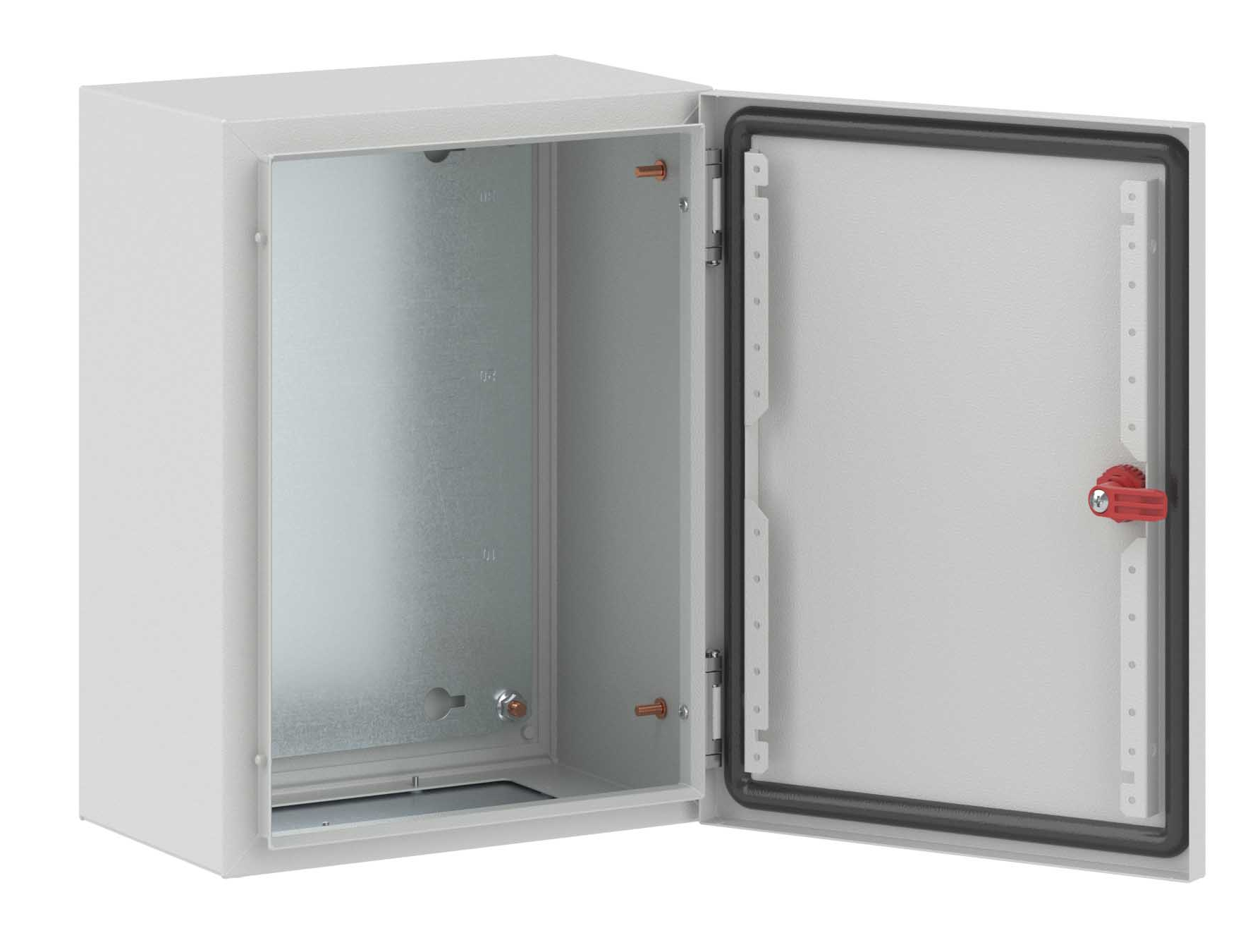 Щит распределительный DKC / ДКС ЩМП ST с монтажной панелью, стальной серый, степень защиты IP66, размером 400x300x200мм / электрика