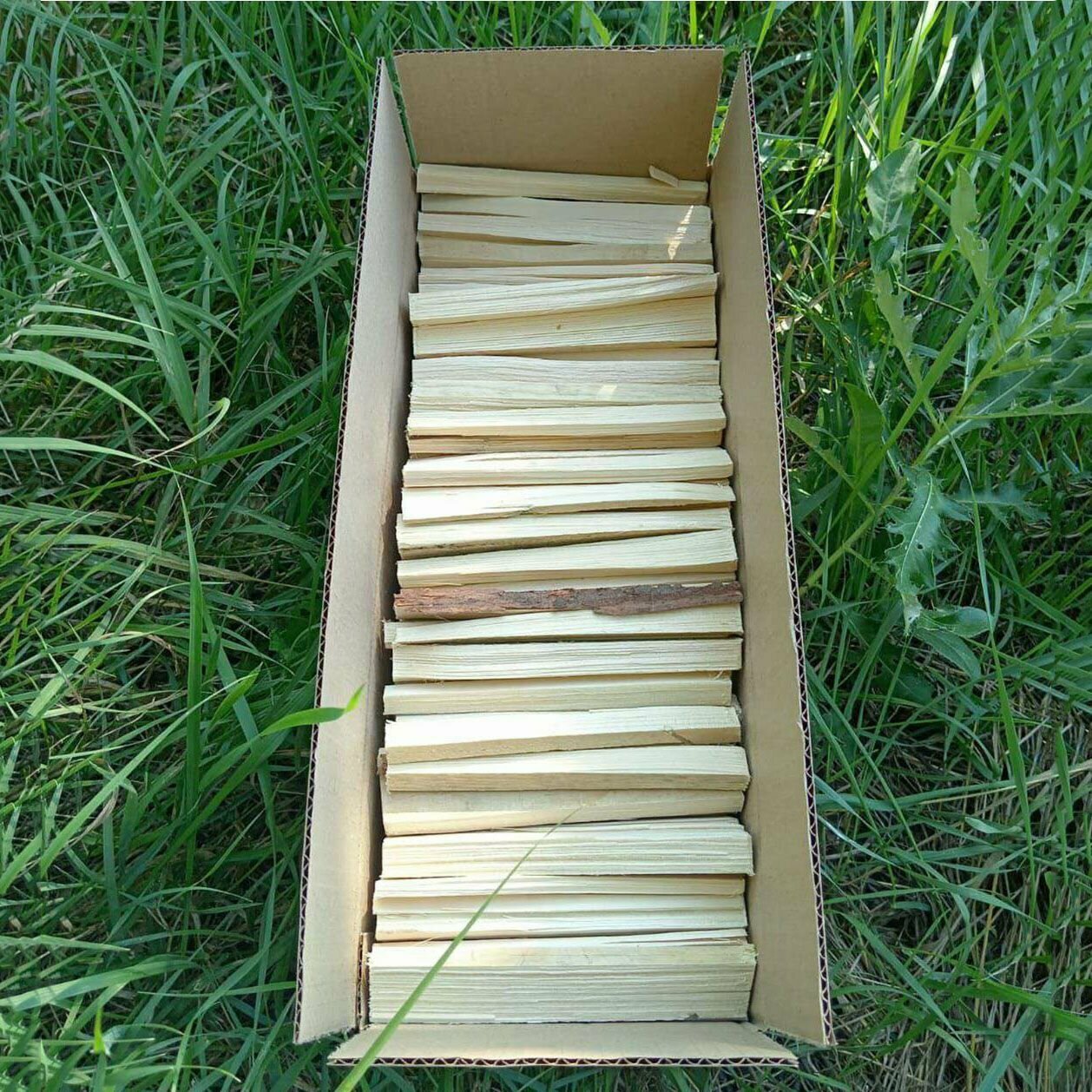 Дрова мелкорубленные (лучина) 3 кг. для растопки камина, мангала, печи