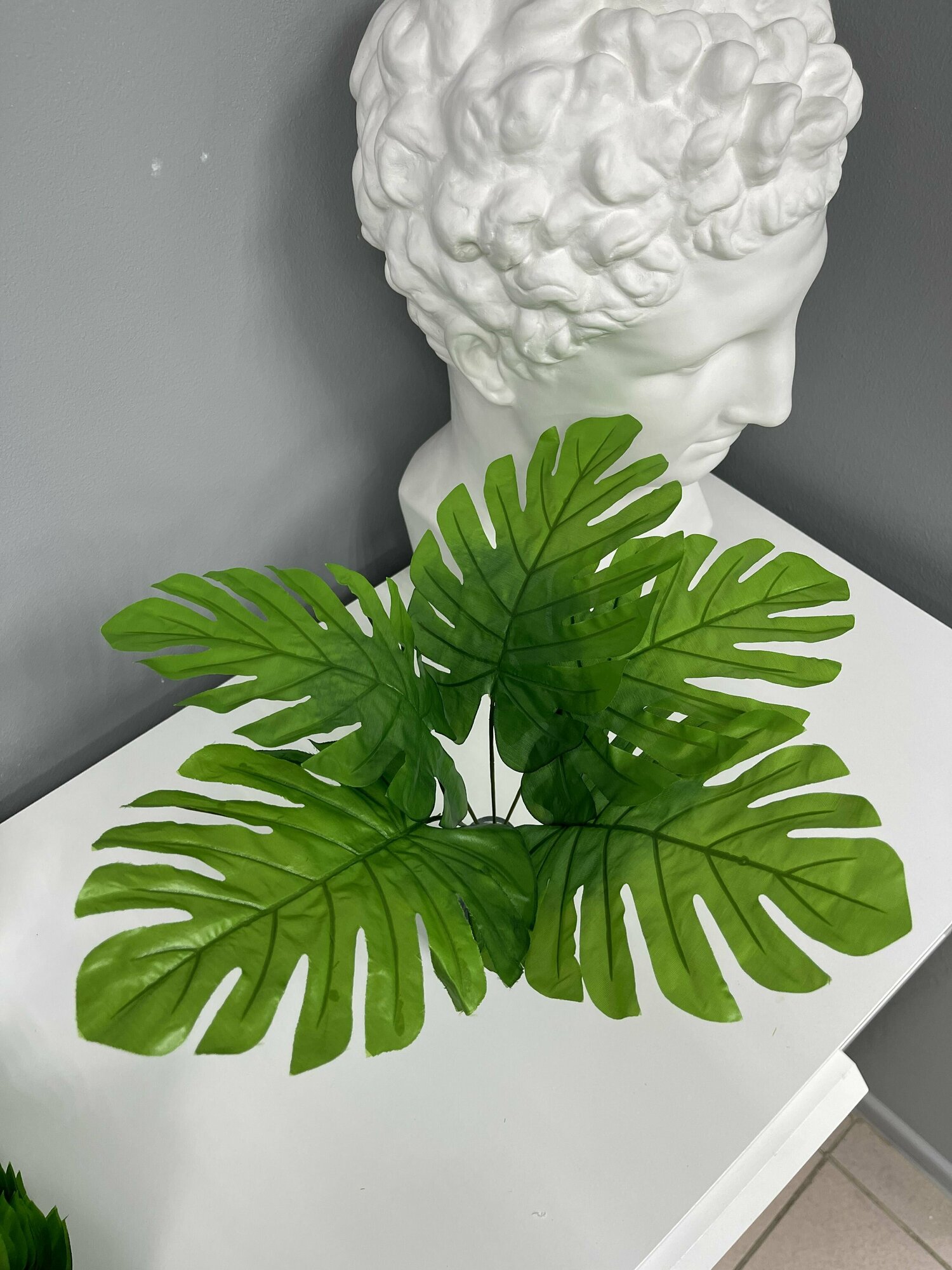 Искусственное растение Лист Монстера 5 шт