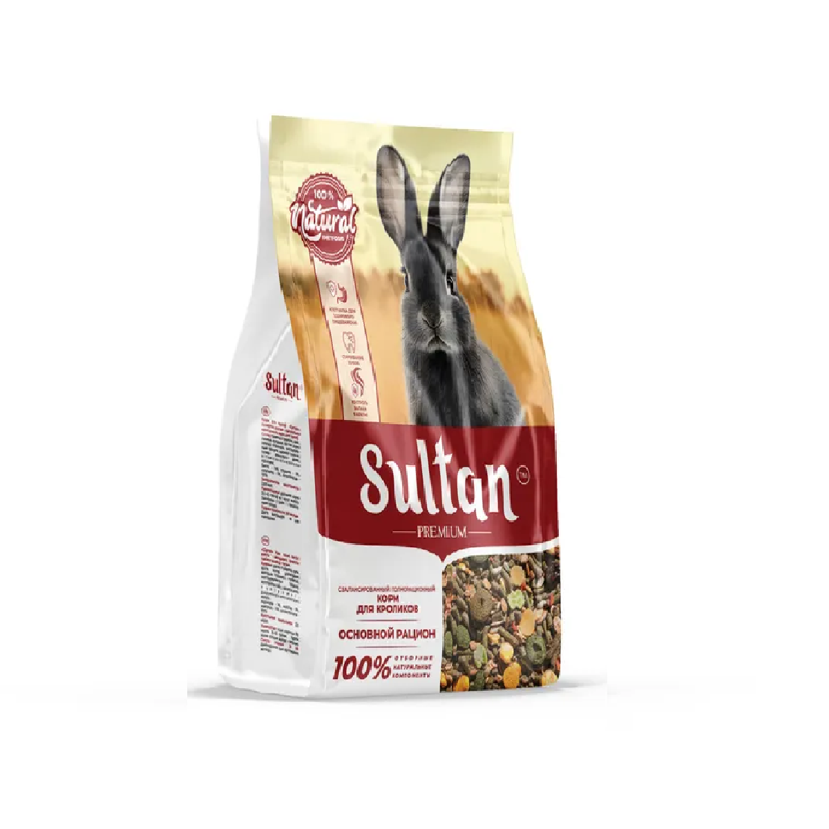 Sultan Premium Корм для кроликов Основной рацион 400г