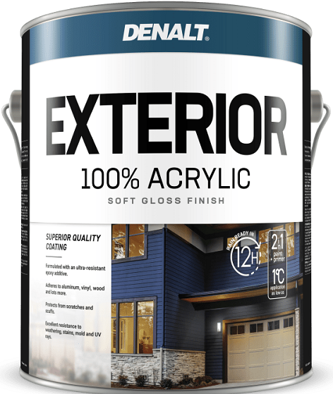 Краска Фасадная 2 в 1 Denalt 610 Siding Exterior 3.78л Акрил-Уретановая для Наружных Работ.
