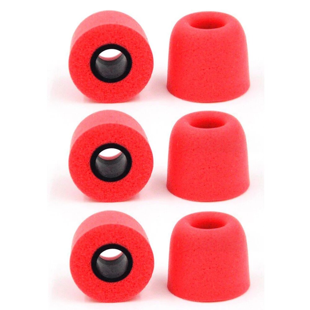 Сменные амбушюры Gootrades из пены с эффектом памяти для наушников М, T400-red-3 Pairs