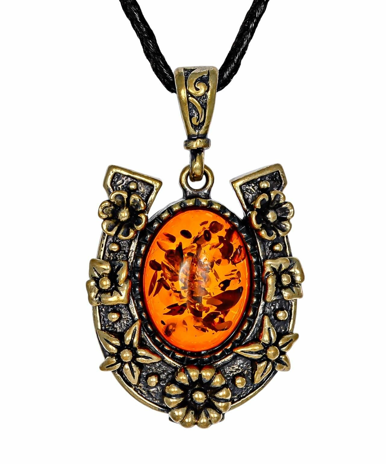 Колье, янтарь