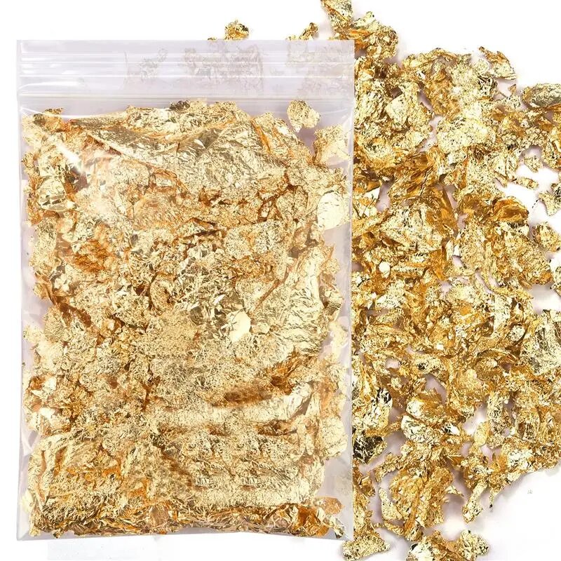 Золотые хлопья сусального золота LIEBE ENGEL для декора KC Gold-1g