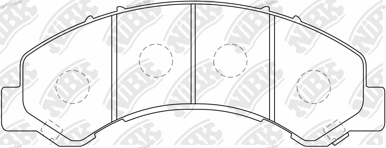 Тормозные колодки NiBK PN4491, для легковых автомобилей, передние, дисковые, серые