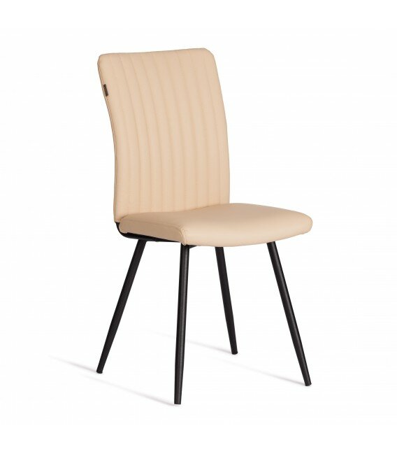 Стул обеденный Monte Carlo TREND, экокожа, бежевая, 49х51х93 см