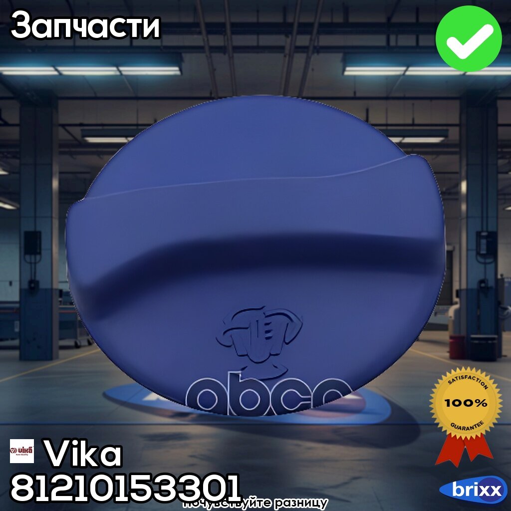 Крышка Расширительного Бачка Vw Golf 2/3/Jetta/Passat B3/B4/T4/Vento 83-03 (Синяя) Vika арт. 81210153301