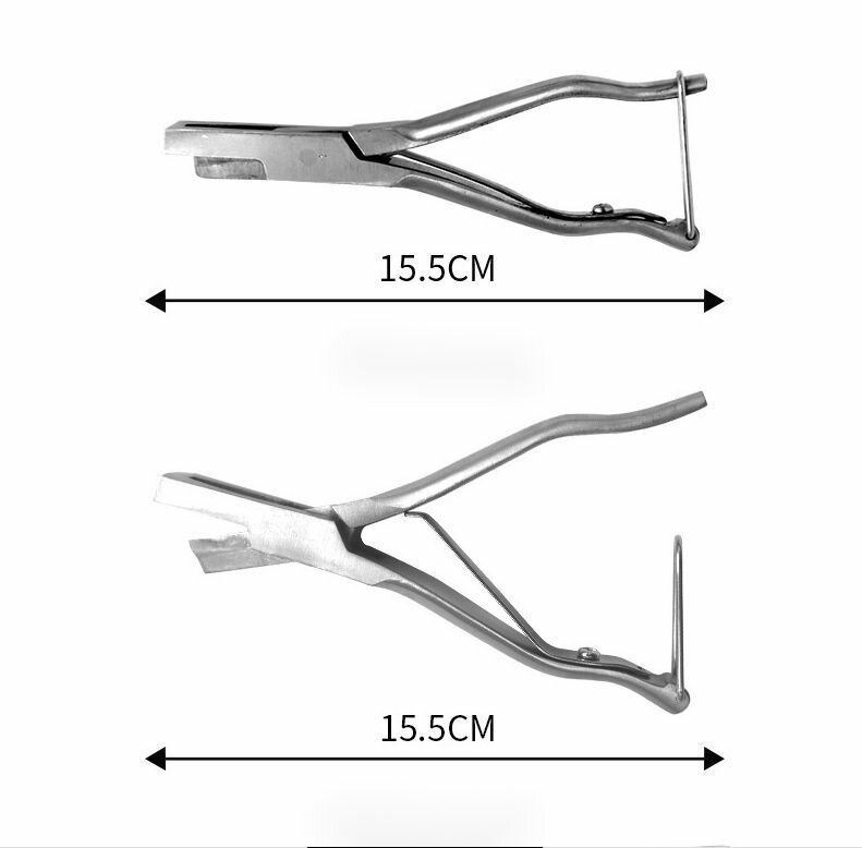 Щипцы для выщипа на ушах у свиней, коз, овец, ослов, оленей U-образные