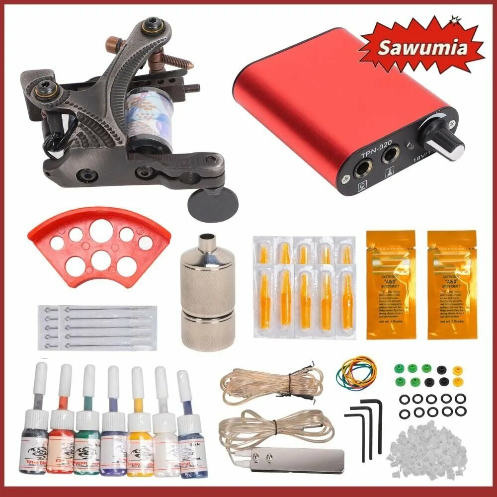 Машина для татуировок, высококачественная, для работы начинающих и опытных