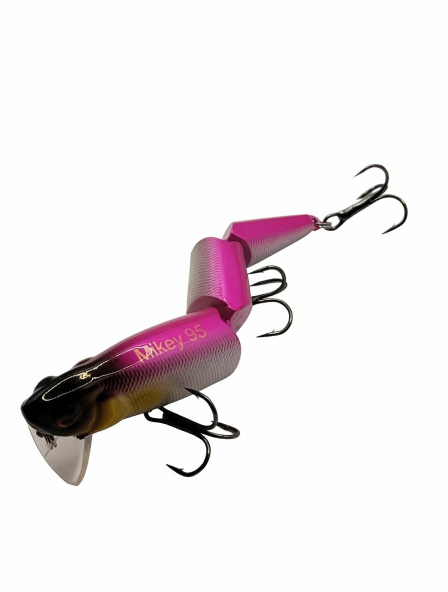 Воблер Jackall Mikey-95 95 мм 12 г плавающий минноу для ловли щуки окуня и судака на мелководье 0.51 м