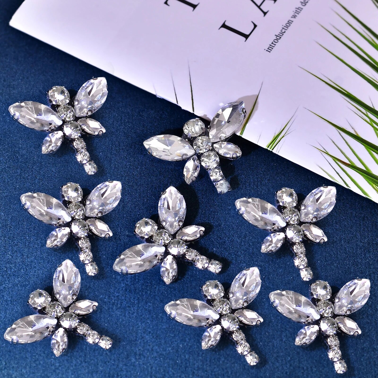 Алмазная аппликация стрекоза для одежды SP70 8 piece