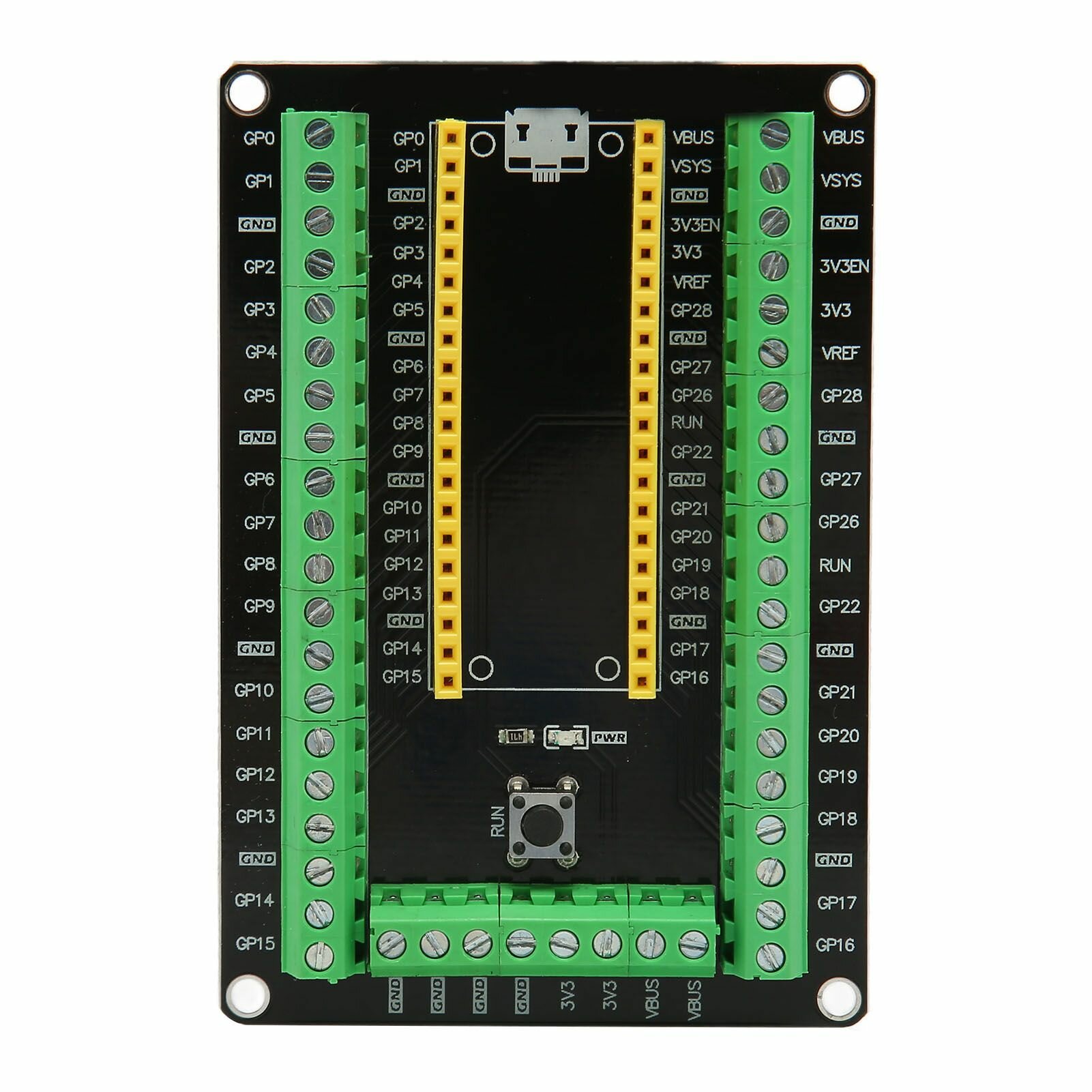 Плата клеммной колодки для Raspberry Pi Pico, GPIO