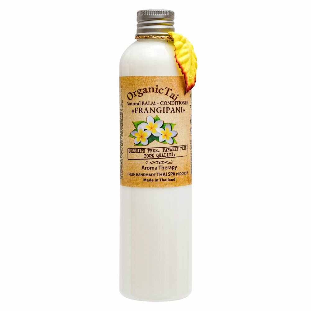 Бальзам для волос женский Франжипани для окрашенных волос Тайланд 260 мл, Organic Tai