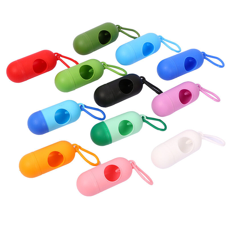 Домашнее животное туалет таблетки типа пустой оболочки собака капсула портативный ящик для хранения мусора оболочки в