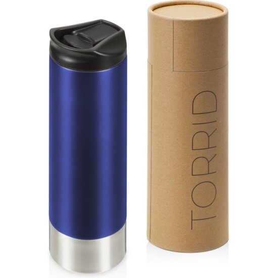 Термокружка Waterline "Torrid" 470 мл, нерж. сталь/пластик, темно-синий (810022)