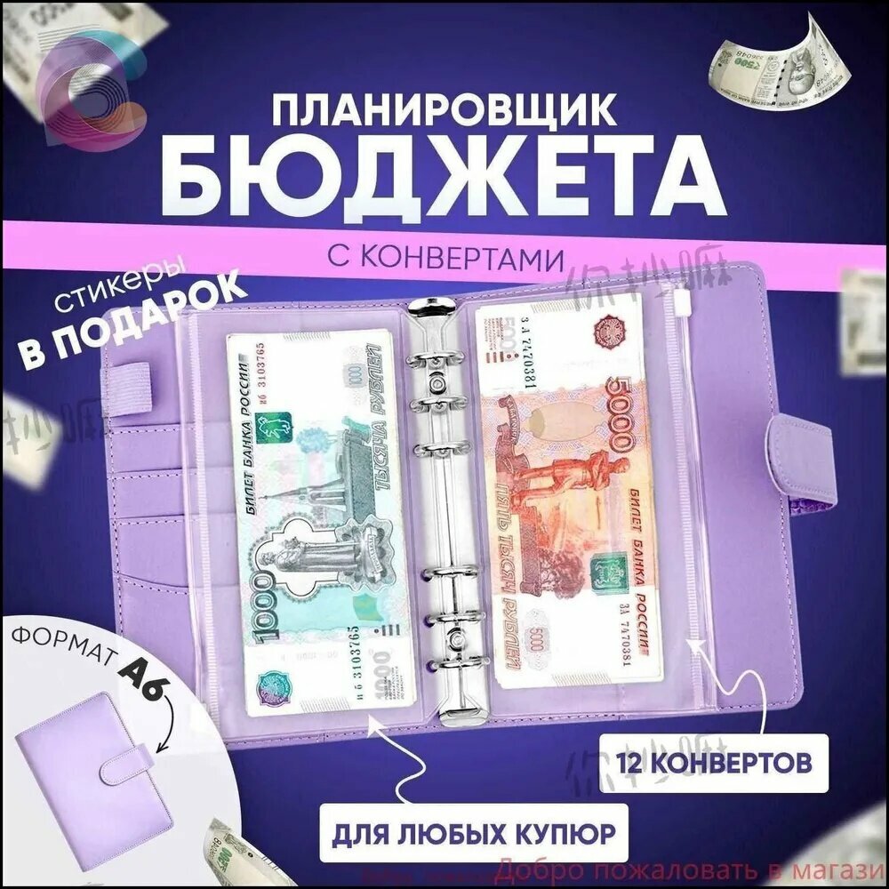 Папка-органайзер A6 (10.5 × 14.8 см), 1 шт.