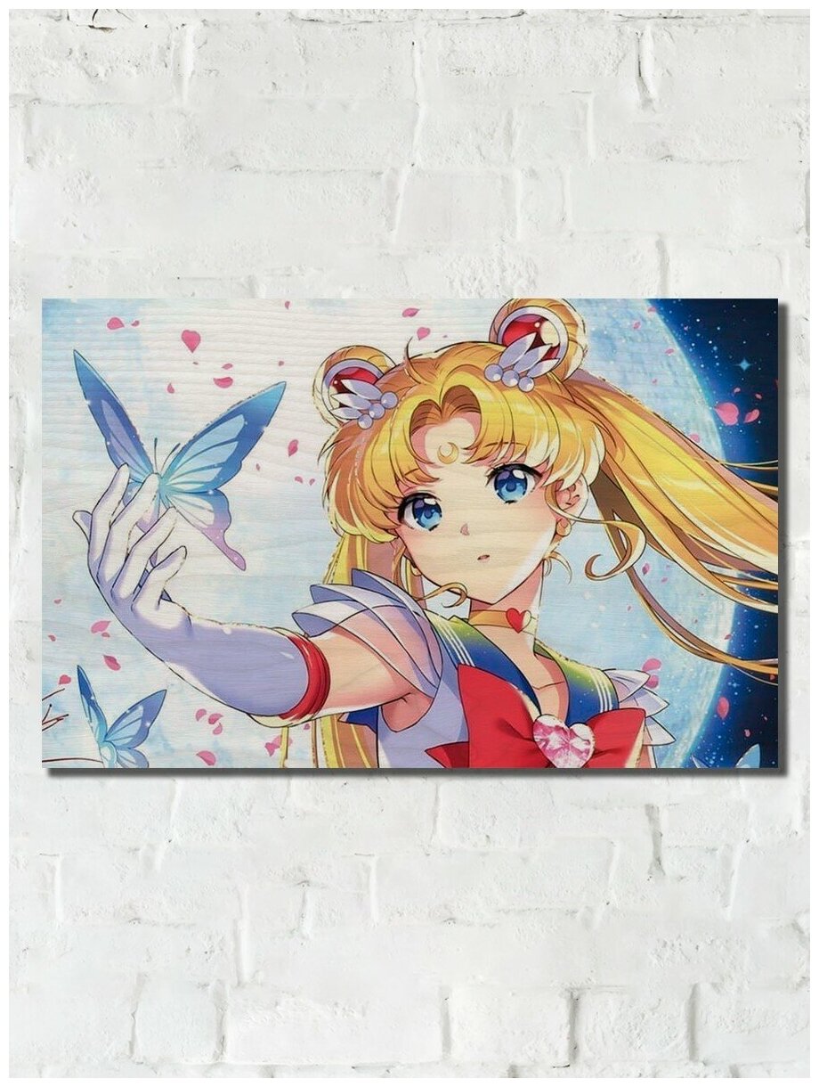 Картина интерьерная на дереве Аниме Сейлор Мун Sailor moon - 7566 Г