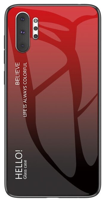 Чехол-бампер Чехол. ру для Samsung Galaxy A31 SM-A315 (2020) стеклянный из закаленного стекла с эффектом градиент зеркальный блестящий переливающийс.